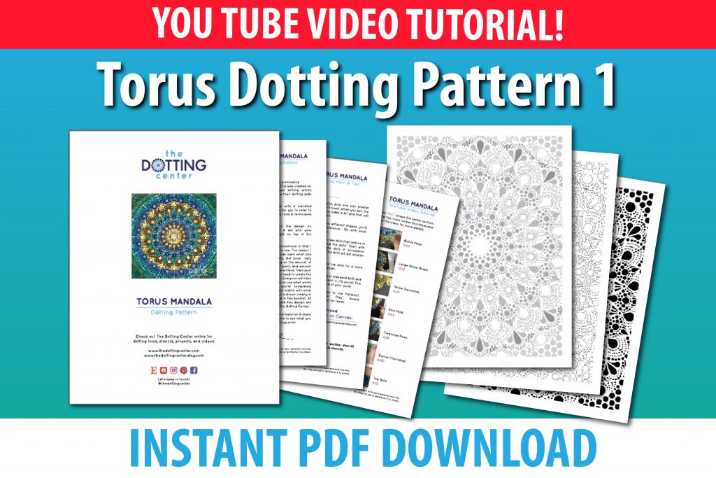 Torus Dot Mandala Dotting Pattern - PDF Digital Download - The Dotting ...